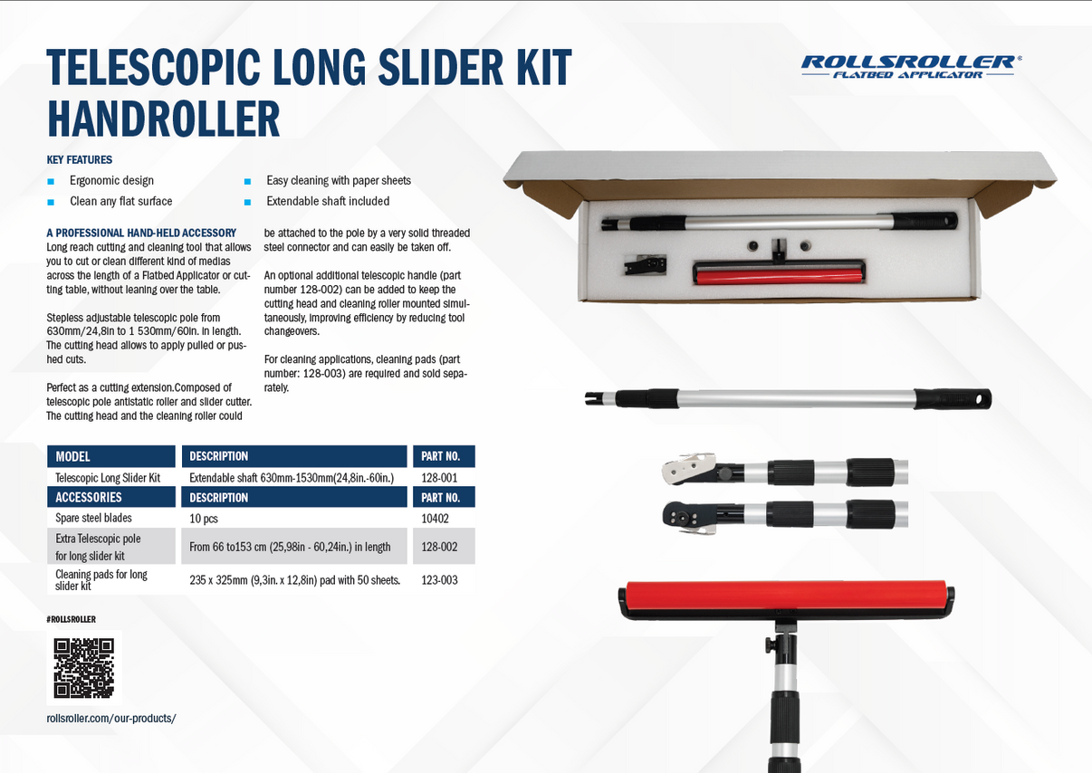 Telescopic Long Slider Kit (Cleaning and cutting kit) – Rollsroller Inc.